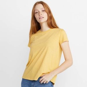 Marine Layer | Tops | Marine Layer Swing Crew In Yellow Stripe | Poshmark